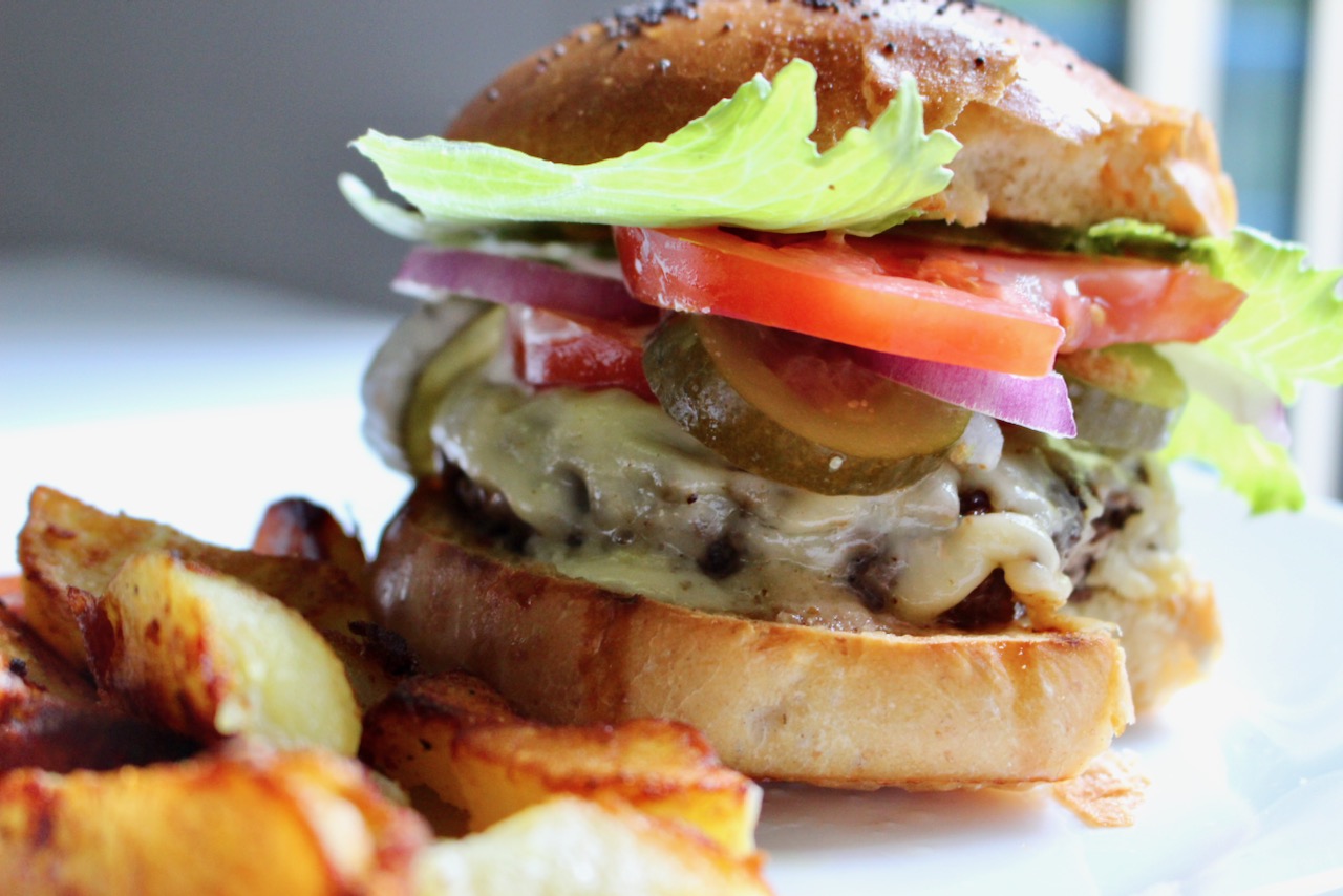 Homemade hamburger buns